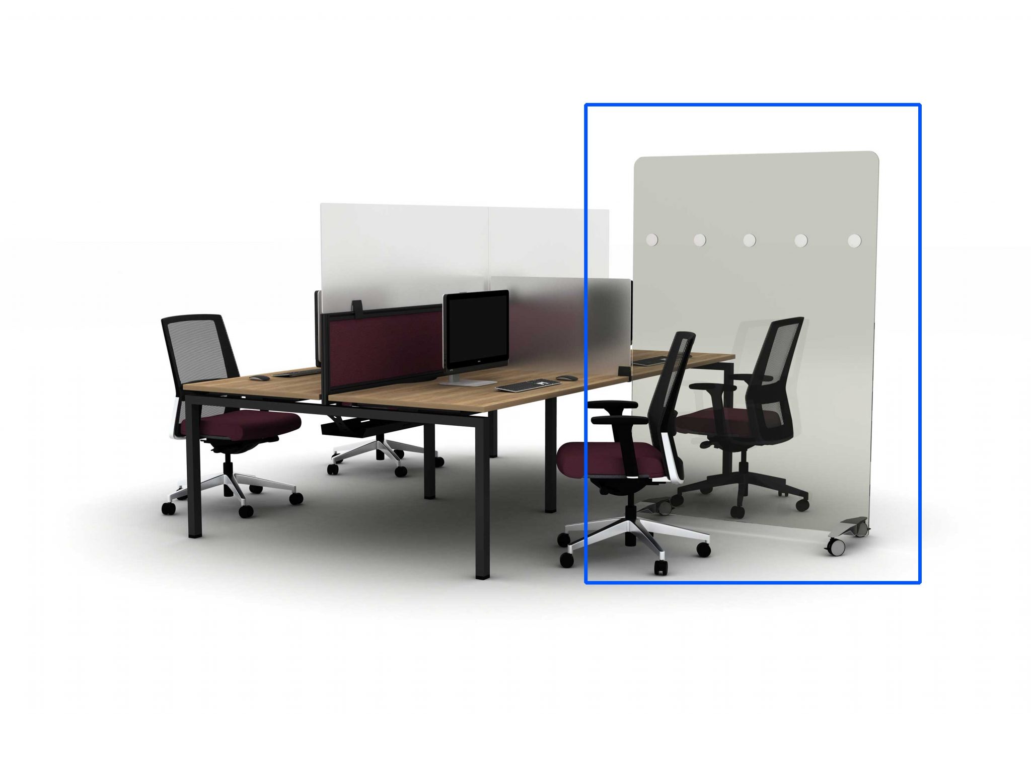 Floor Standing Screens - Mobili Office